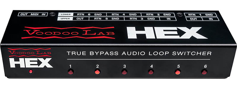 Voodoo Lab HEX True Bypass 6-Loop Audio Switcher | Reverb