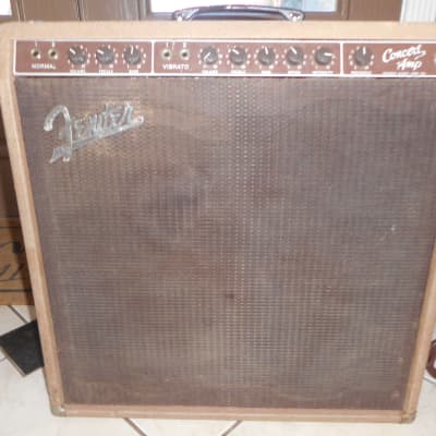 1960 Fender Concert Amp, Very Rare Center Volume Amplifier | Reverb