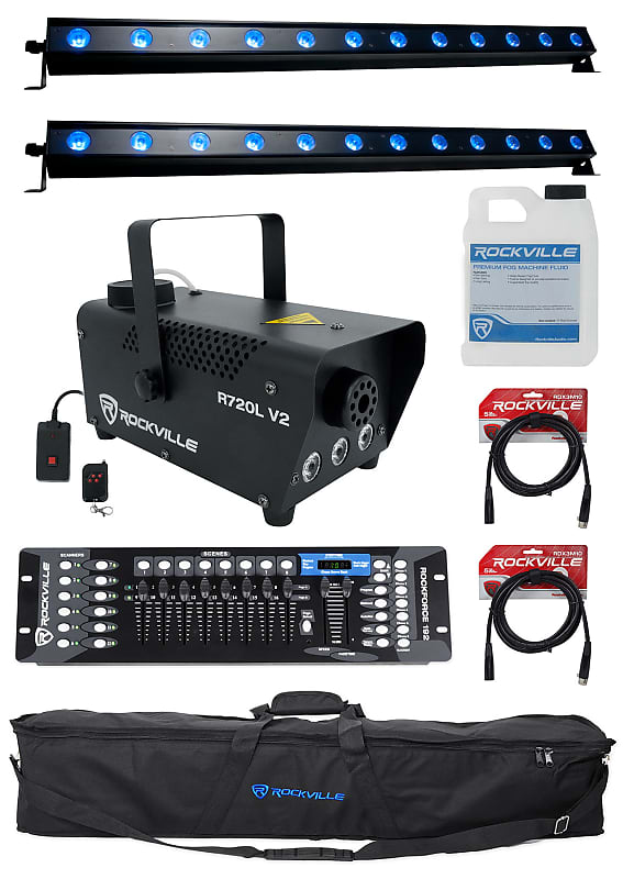 (2) American DJ ULTRA HEX BAR 12 RF Wash Strip Lights+DMX | Reverb