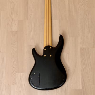 1989 Moon MBC-6 6-String Bass Black w/ Bartolini Pickups & | Reverb