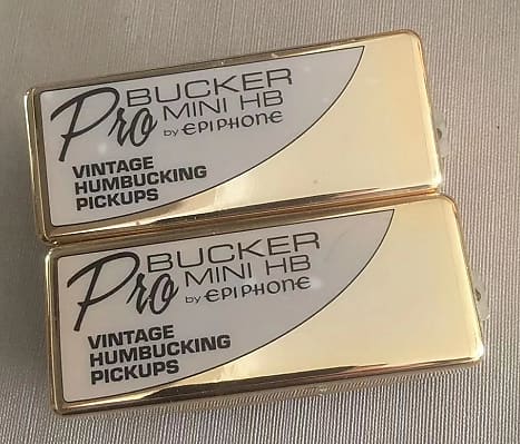 Gold Epiphone ProBucker Mini Humbucker Pickups Set For | Reverb UK