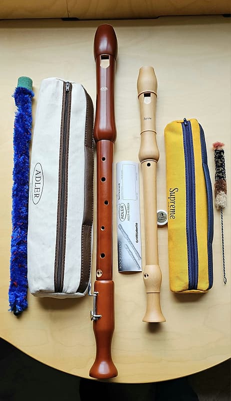 Adler (Tenor) and Supreme (Soprano) Recorders Early 2000s - | Reverb
