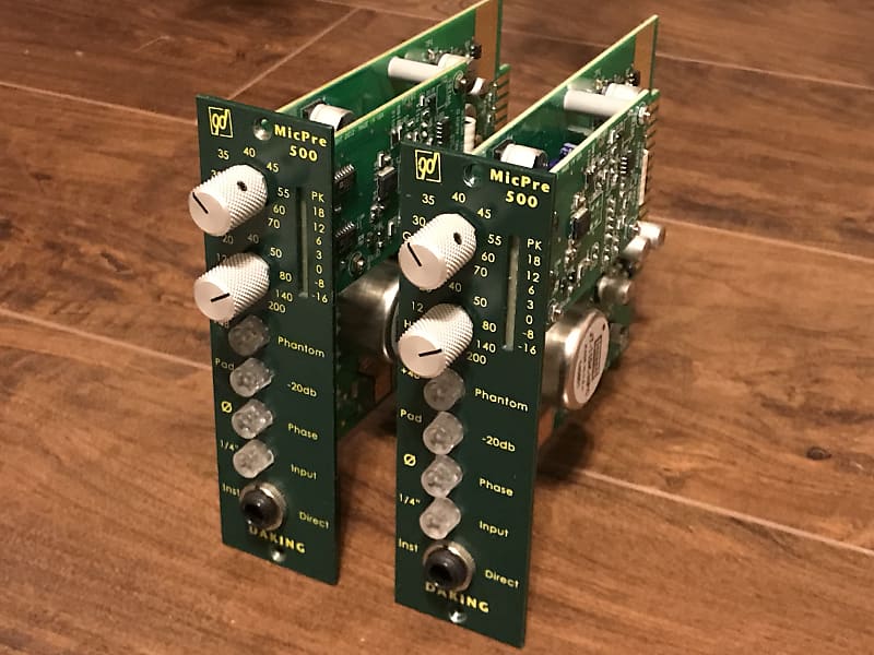 Pair of Daking MicPre 500 Microphone Preamp Module for API | Reverb
