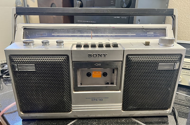 Sony CFS-43 Black/Silver | Reverb