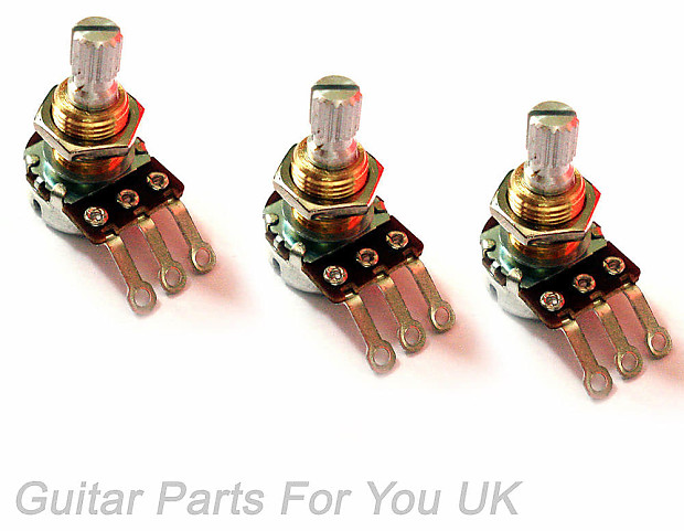 Bourns Stratocaster Pot Set 250K Mini Audio Pots Guitar | Reverb