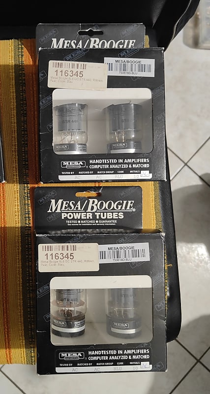 Mesa Boogie Power Tube 6L6 Str 440 Blu Matched Quartet | Reverb