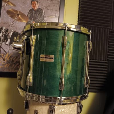 Yamaha Recording Custom 15 inch tom. Deep Aqua | Reverb