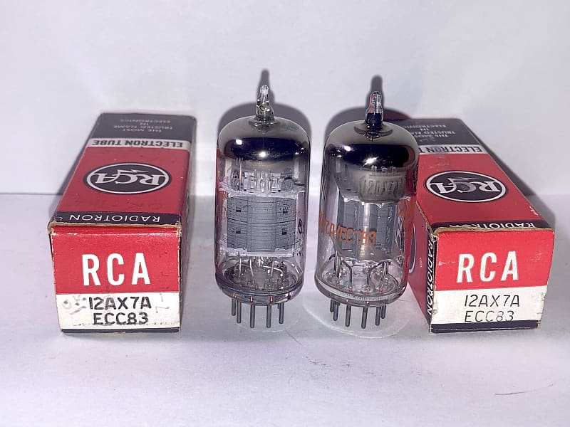 RCA 12AX7A 12AX7 ECC83 Guitar Amp Tubes - Matched Pair, | Reverb