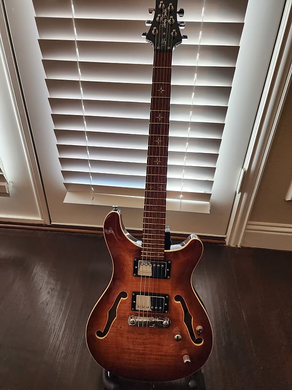 Harley Benton CST 24 Deluxe - Paradise Amber Flame | Reverb