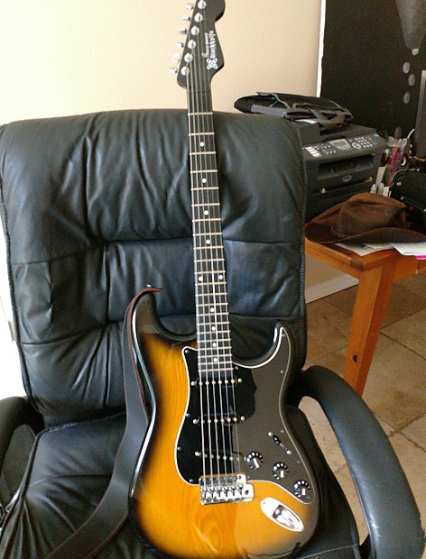 Modulus Graphite Black Knife Stratocaster | Reverb