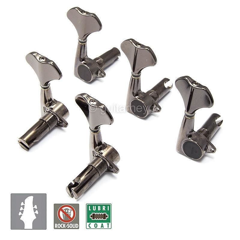 NEW Gotoh GB707 5-Strings Bass TUNERS KEYS Set L3+R2 w/ | Reverb
