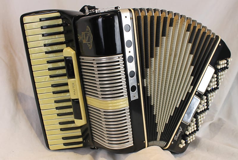 815 - Blackberry Custard Noble Dwarf Piano Accordion LM 41 | Reverb
