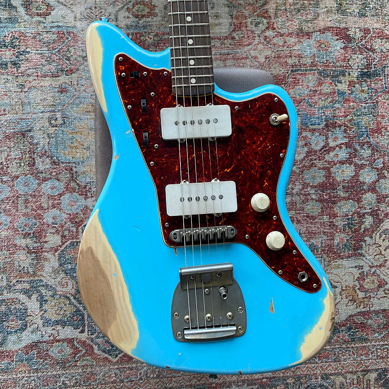 Nash JM-63 Jazzmaster, Daphne Blue Heavy Aging | Reverb