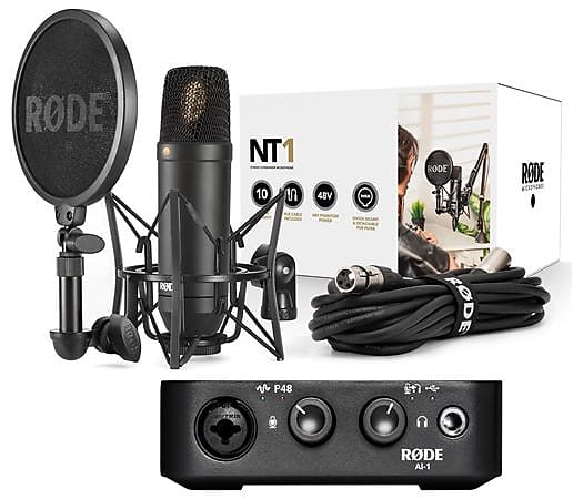 RODE NT1-AI1 Complete Studio Kit with NT1 Microphone and AI-1 | Reverb