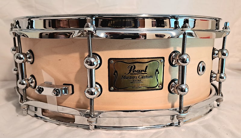 Pearl MASTER'S CUSTOM EXTRA BADGE #127792 - Raw Maple | Reverb