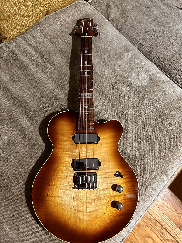 Rono Octave Baritone Electric Mandolin 2024 - Sunburst | Reverb