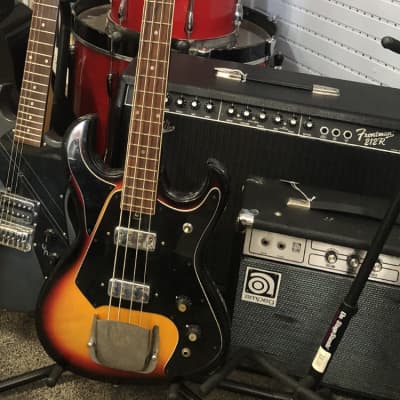 Silvertone Electric guitar 1960s/1970s Red and black sunburst | Reverb