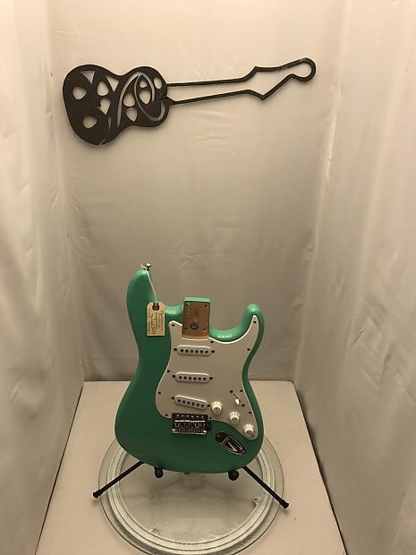 #5123 Squier Bullet Strat SSS 2010s Surf Green Loaded OEM | Reverb UK