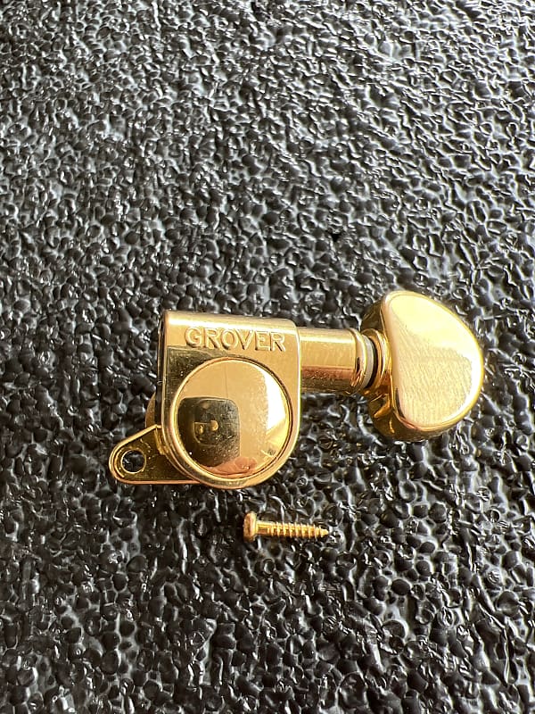 Grover 205G6 Gold mini inline tuner ( right hand) | Reverb