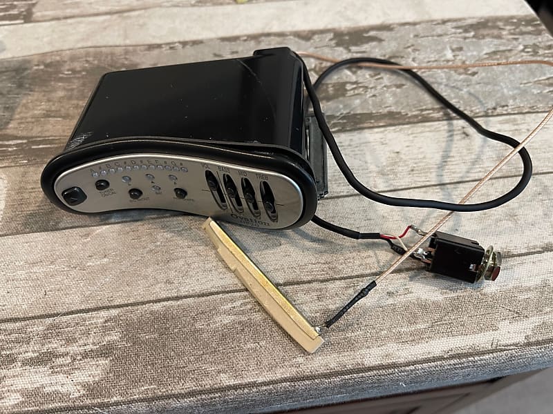 Ovation OP-20 preamp, complete with pickup and jack | Reverb