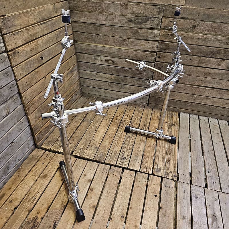 Gibraltar Drum Rack, Curved Bar w/Cymbal Arms USED! | Reverb