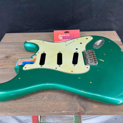 Real Life Relics Strat® Stratocaster® Body Aged Sherwood | Reverb