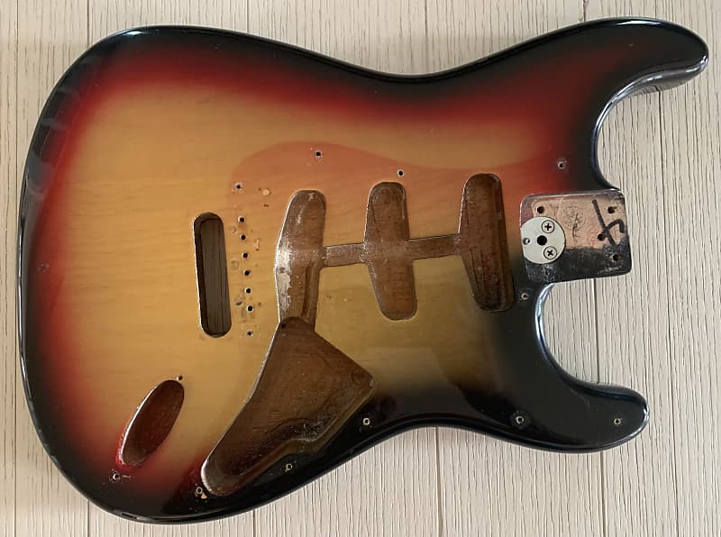 Vintage 1974 Fender Stratocaster Guitar Body, Original, No | Reverb