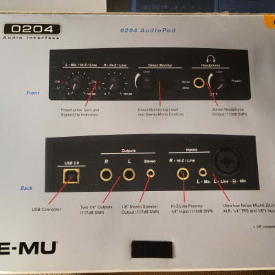 E-MU 0204 Audio Interface | Reverb