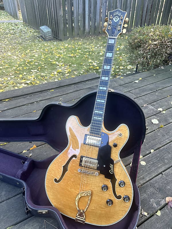 1974 Guild Starfire 6, very rare, flamed maple, with original | Reverb