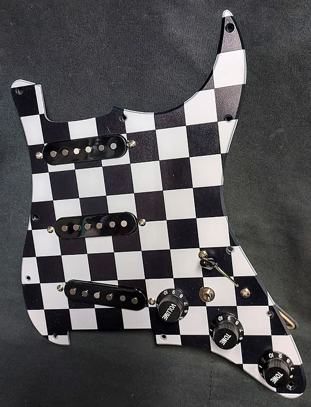 Rock'n R Guitars Loaded SSS for Strat 3-Ply Pickguard W/GM | Reverb