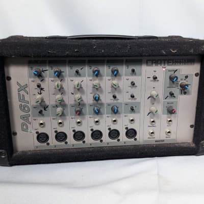 Crate PA6FX 220W Powered Mixer - Works Great!!! | Reverb