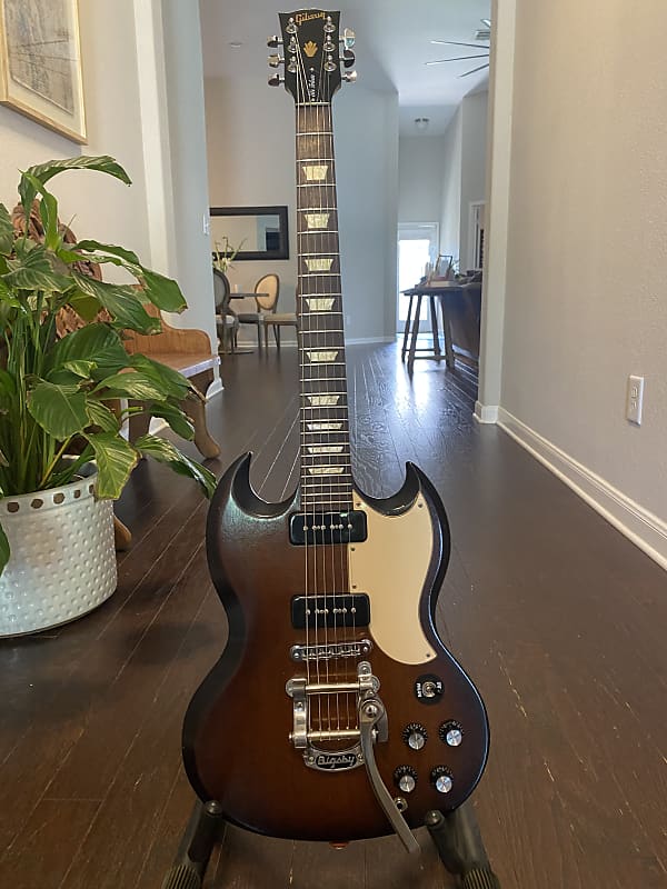 Gibson SG 50's Tribute 2013 P90 Bigsby - Tabacco Burst | Reverb