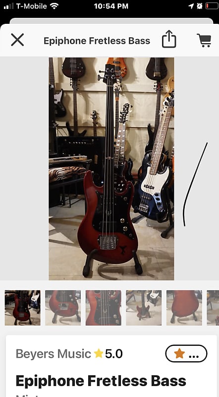 Epiphone Custom Fretless built in Germany Epiphone 280 Bass | Reverb