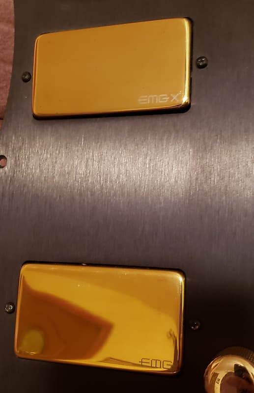 EMG 81 & 81x Active Gold Humbucker Pickups Set | Reverb