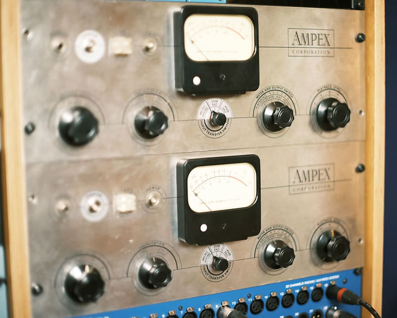 Ampex 350 Mic/Line Preamp Pair + Original 110V PSU (Serviced, | Reverb