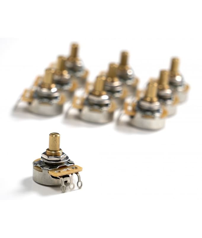 CTS 500k Audio/Log Pot, Solid Shaft, Top-Routed Guitars (10 | Reverb