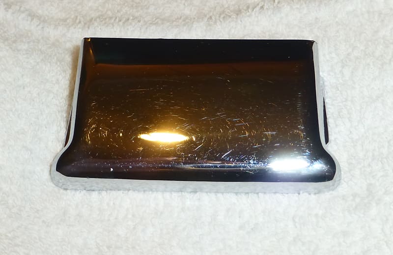 Fender Stratocaster Bridge Cover 1964 - 1965 - Chrome Great | Reverb