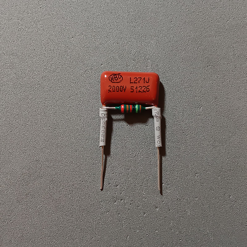 TREBLE BLEED "BUCKER15" 270pF Metalized Poly Film capacitor, | Reverb