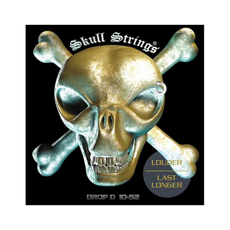Skull Strings 10-52 Drop D electric guitar strings | Reverb