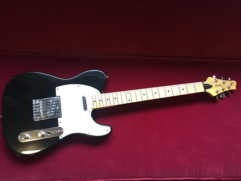 Alvarez AE 10 BK Tele Style Electric Guitar 90s Black | Reverb