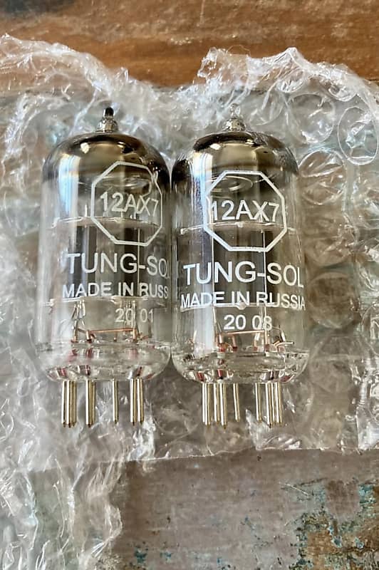 Tung-Sol 12ax7 ecc83 dual triodes Brand New Pair (2 tubes) | Reverb