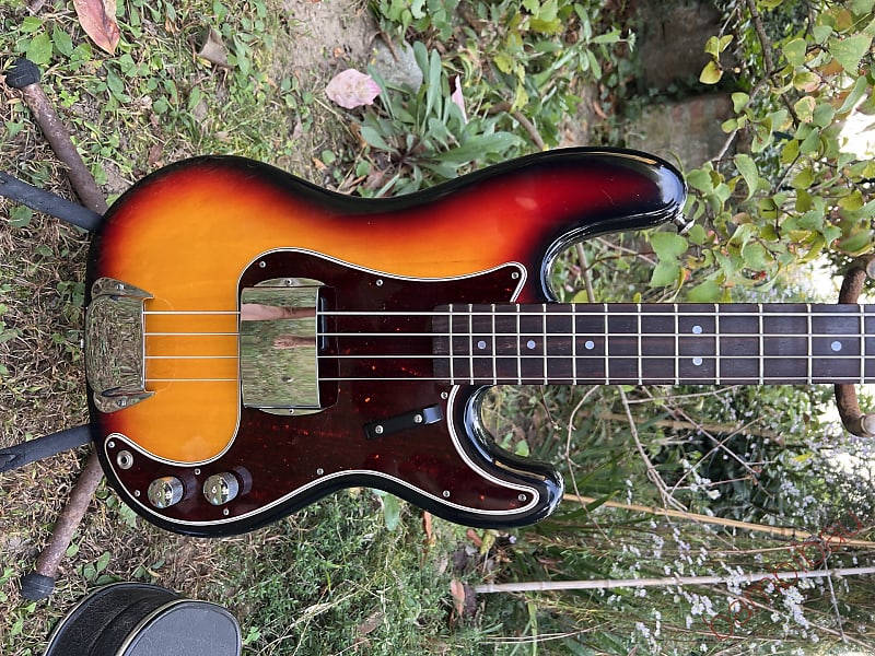 1973 Univox U1971 Precisely Bass - Sunburst - Precision by | Reverb