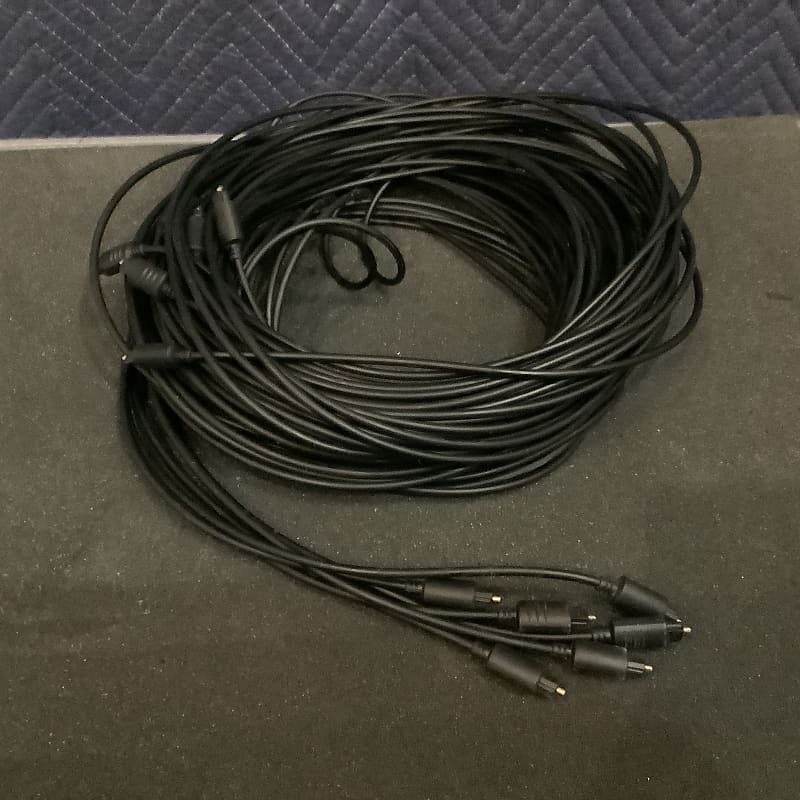 6 x ADAT 25' ADAT Cable Black | Reverb