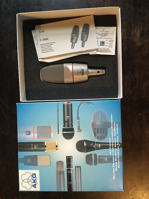 Vintage AKG C3000 High Performance Large-Diaphragm Condenser | Reverb