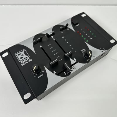 DAK 2800-PC Stereo Phono/Line Preamp Cross Fade DJ Mixer with | Reverb