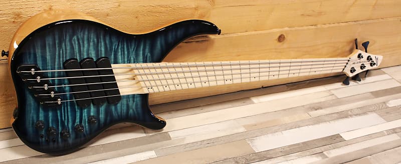 Dingwall Custom Shop Afterburner I 3X-5 - Black to Aquamarine | Reverb