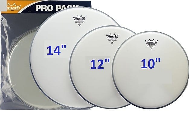 Remo PP-1020-BE Pro Pack Drum Head Skin Emperor Coated | Reverb