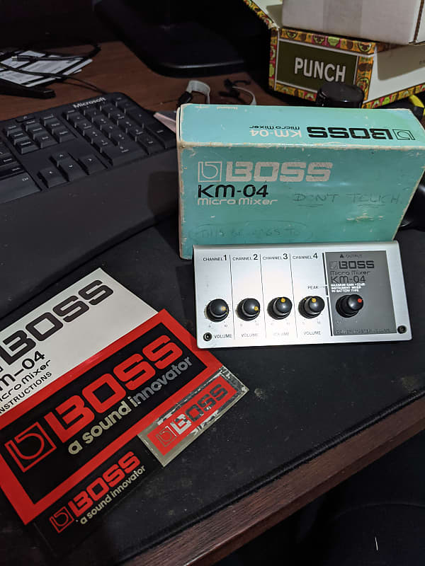Boss KM-04 Micro Mixer 1986 Silver | Reverb