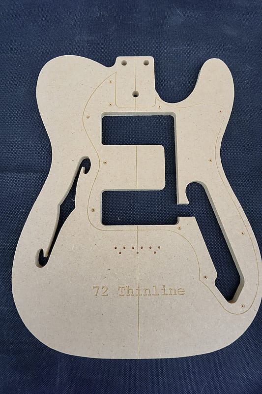 72 Thinline Telecaster Body Template ~ MDF 1/2" CNC ~ Guitar | Reverb