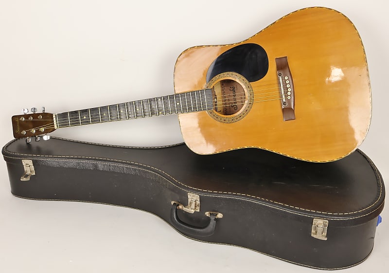 Vintage Suzuki Model 803 Acoustic Guitar w/ Hard Case | Reverb